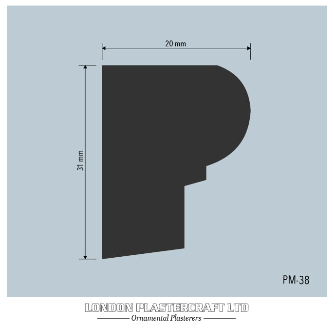 PM 38 - Panel Moulding/Dado Rail, Plaster Products - London ...