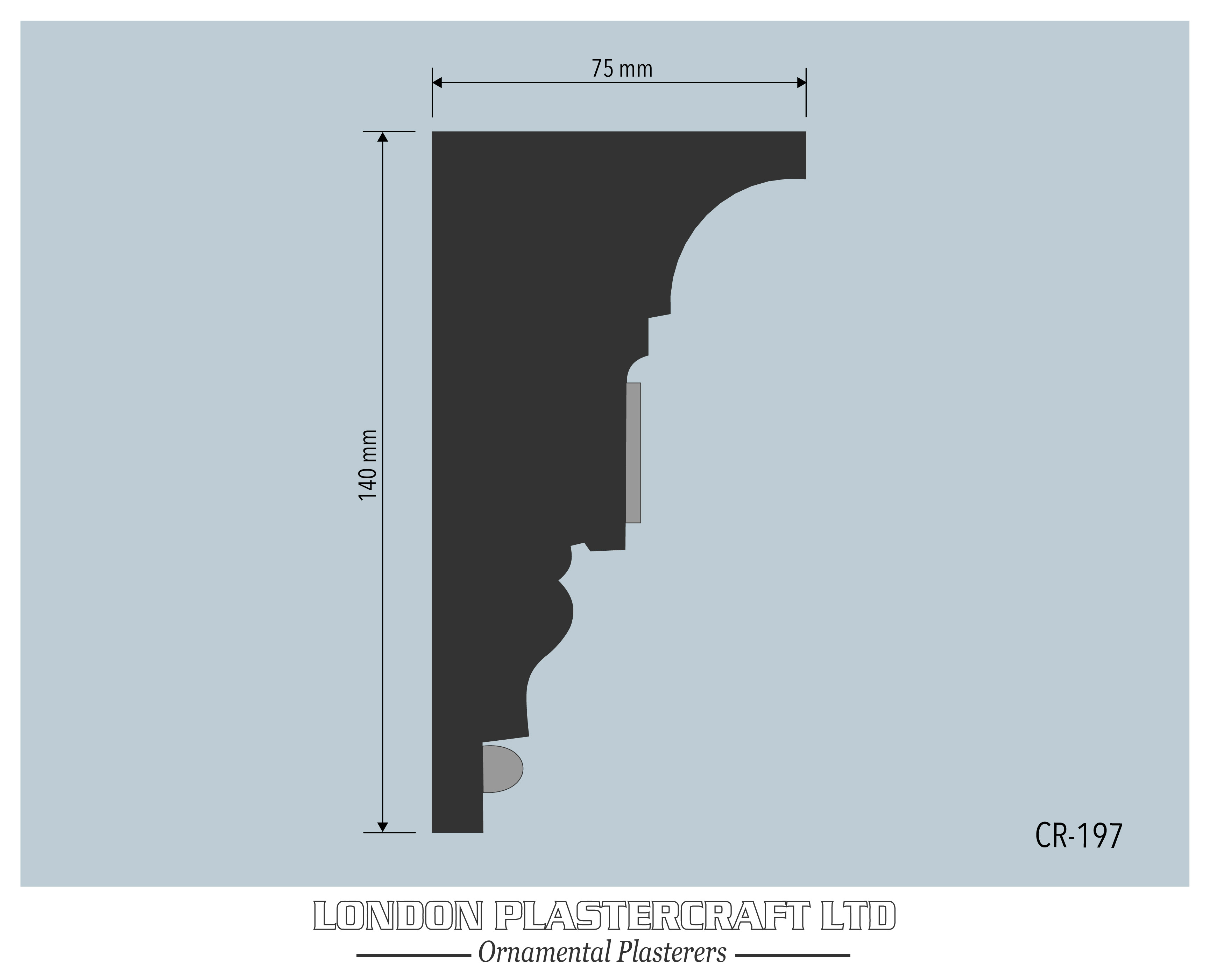 CR 197 Regency Cornice/Coving - All Cornices, Regency Mouldings (1812-1820) & Other Cornices ...