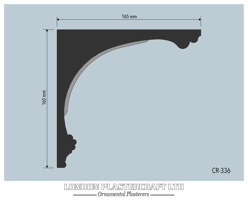 CR 336 Regency Cornice/Coving - All Cornices, Regency Mouldings (1812-1820) & Other Cornices ...