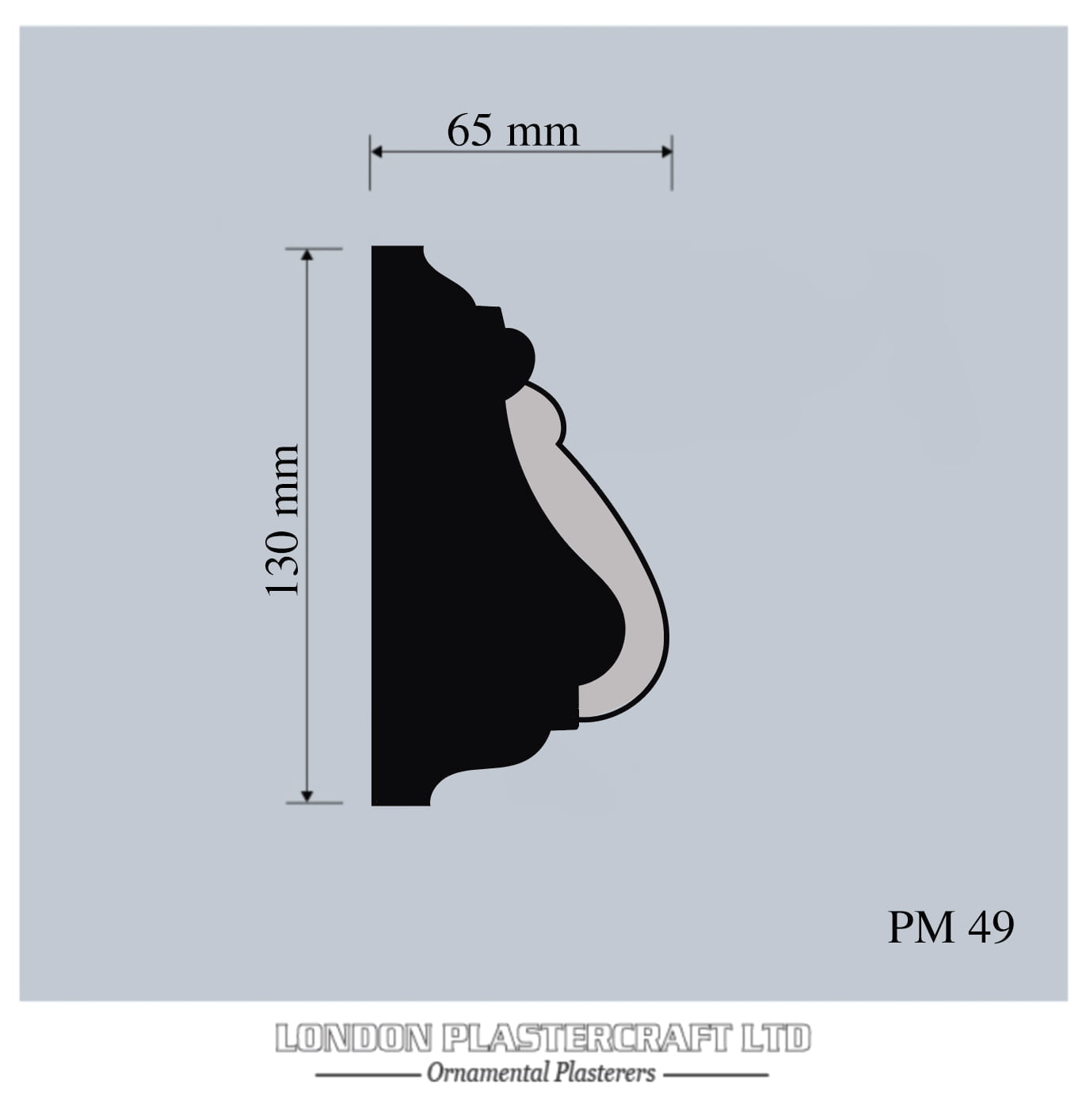PM 49 - Panel Moulding/Dado Rail, Plaster Products - London ...